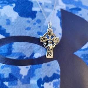 Sterling Silver Celtic Infinity Cross Double Sided | Etsy