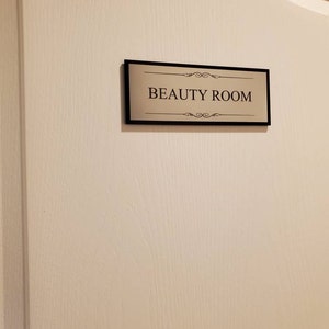 Beauty Room Door Sign Adhesive Plaque - Etsy UK