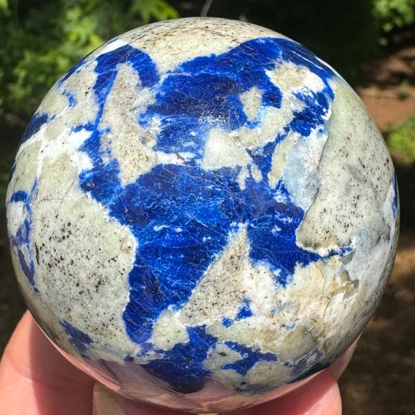 Chocolate Calcite 6.5cm Sphere Druse Geode Crystal Translucent Mineral ...