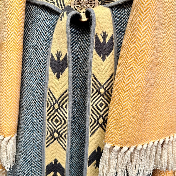 Tablet Woven Belt 3,5m - UNIQUE - 100% Wool - Keys and Combs - Tablet Weaving - Tunic Belt ...