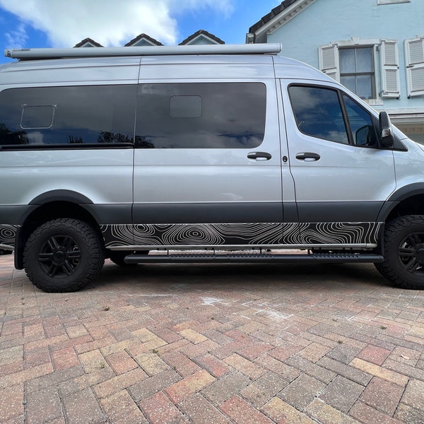 Topo Map Design for Side Rocker of Van - Etsy