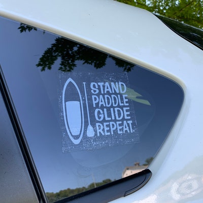 Paddle Board Car Decal - Etsy