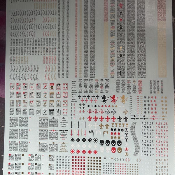 Print to Order Minoans Waterslide Transfer Decals Compatible With 28 Mm ...