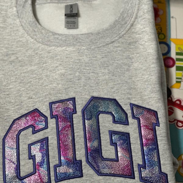 Gigi Applique Machine Embroidery Design - Instant Download - Etsy