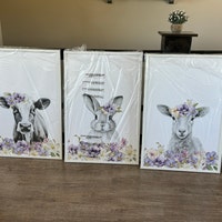 Gender Neutral Animal Nursery Prints, Elephant Lion Giraffe Safari ...