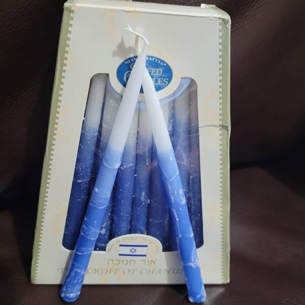 Hanukkah Candles Set for Chanukah Candles Kosher Candles Hand Made in ...