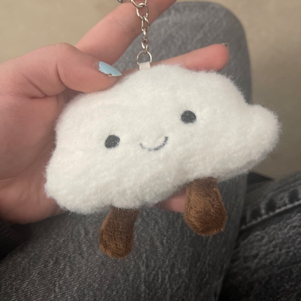Cute Bunny/puppy/cloud/whale Plush Keychain,kawaii Accessory Gift ...