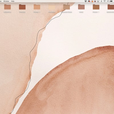 Neutral Tone Desktop Icons, INSTANT DOWNLOAD, Desktop, Mac Desktop ...