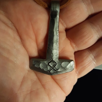 Handmade, Forged, Blacksmith, Viking, Norse, Thor Hammer, Mjollnir ...