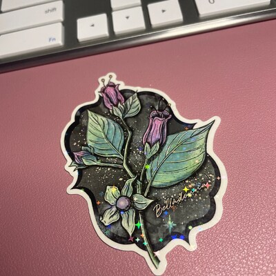 Stack of Books Holographic Sticker, Laminated Stickers, Laptop Decal ...