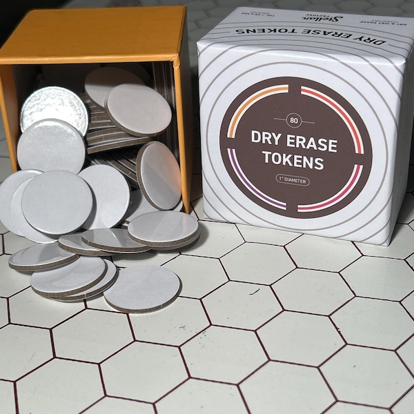 Dry Erase Tokens: Reusable for DIY, Game Design, and RPG Character ...