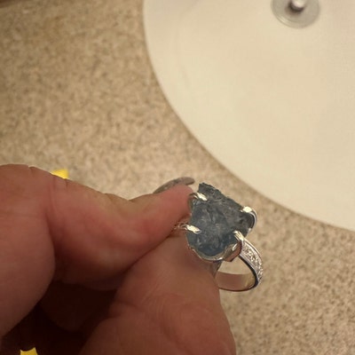 Raw Ruby Silver Ring Natural Uncut Crystal Handmade Silver - Etsy