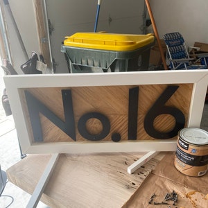 CLASSIC MODERN House Numbers, Black Front Door Numbers, 8 and 12 Inch ...