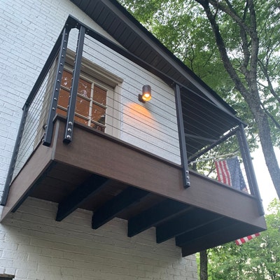 Cable Railing Posts for Sale Stainless Cable Hardware Modern Stair ...