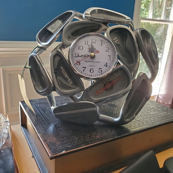 Golf Club Clock - Made From Recycled Golf Irons BEST SELLER! - Etsy