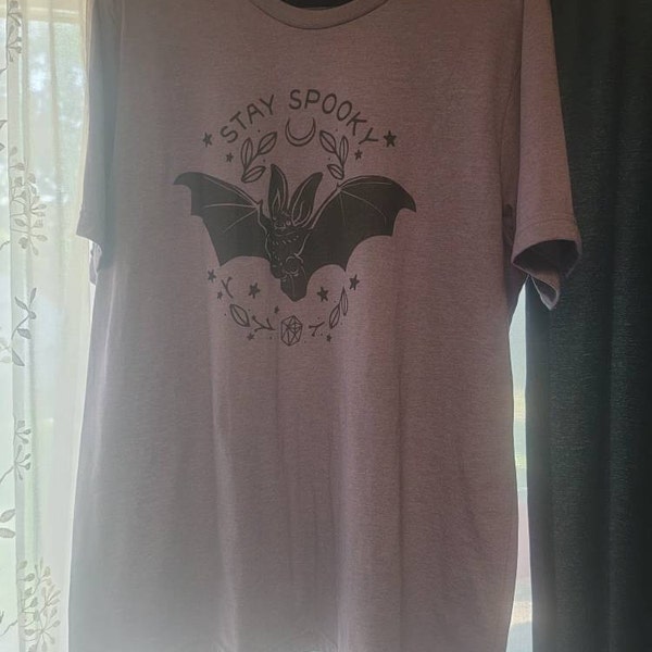 Cute Bat Spooky Shirt | Goth Shirts | Cute Spoopy Bats | Graphic Ringer ...
