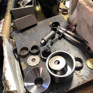 BIG Self Centering Coin Ring Punch Set, No Spacers Sizes 1/4, 3/8, 1/2 ...