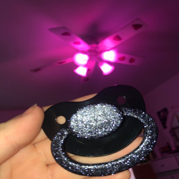 Black Glitter Paci, Adult Paci, Adult Pacifier, Abdl, Adult Baby ...