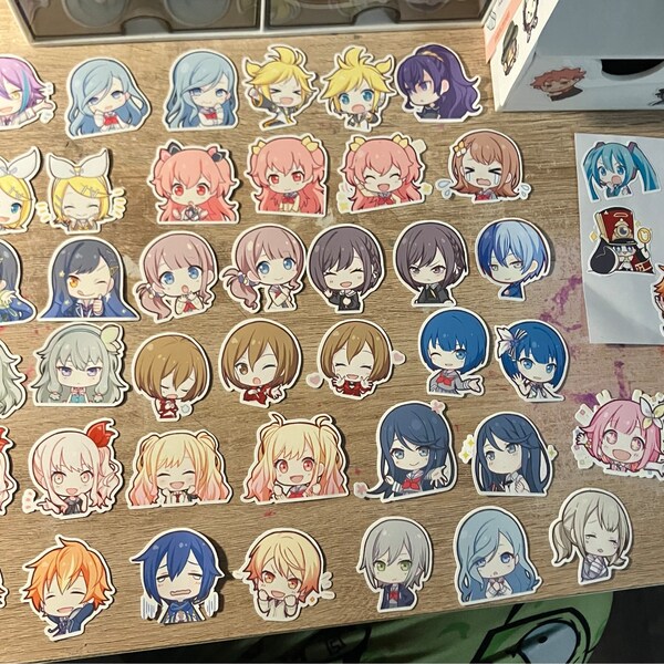 Project Sekai PJSK Band Assorted Sticker Pack (high Quality, Scratch ...