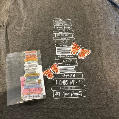 Colleen Hoover Book Stack T-shirt - Etsy