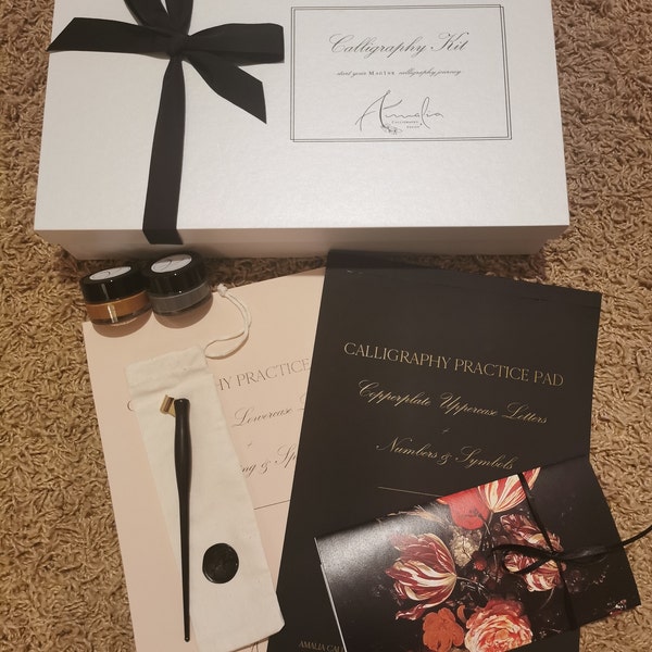 Calligraphy Numbers & Symbols Worksheets Printable Pdf, Pointed Pen ...