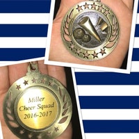 Cheerleading Medal, Gold Cheerleading Medal, Silver Cheerleading Medal ...