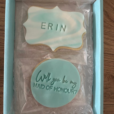 Bridesmaid Proposal Cookies, Bridesmaid Proposal Biscuits, Personalised ...