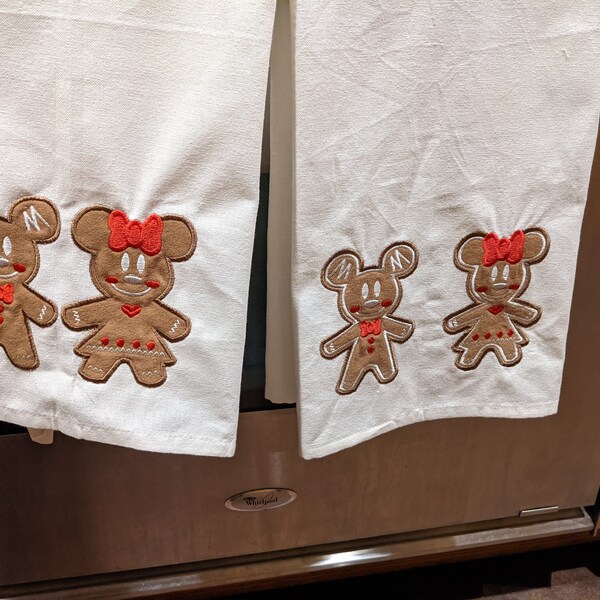 Minnie Mouse Gingerbread Cookie Applique Digital Embroidery Machine ...
