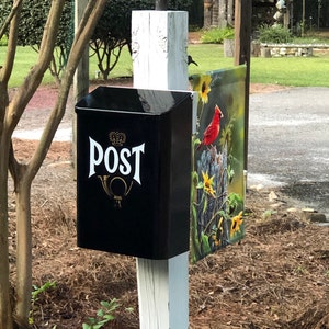 Red Swedish Wall Mount Mailbox Distinctive POST Decal - Etsy