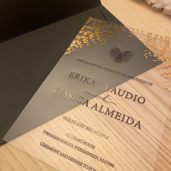 Wedding Invitation, Paper Invitations, Paper Black Invitations ...