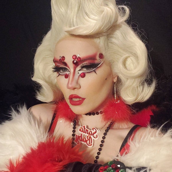 Rocker Emo Punk Mohawk Mullet - Custom Drag Queen Lace Front Wig - Etsy