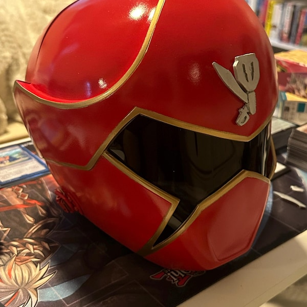 Red Ranger Mystic Force Magiranger Helmet Cosplay Halloween Costume ...
