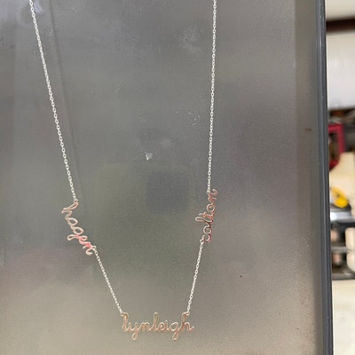 Year Necklace Custom Number Necklace Name and Date - Etsy