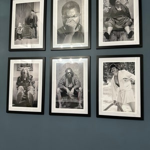 Funny Bathroom Wall Art Vertical Black White Bathroom Bundle 7 Movie ...