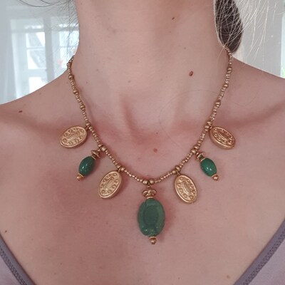 Etruscan Earrings With Amphora Shaped Pendant, Historical Jewelery ...