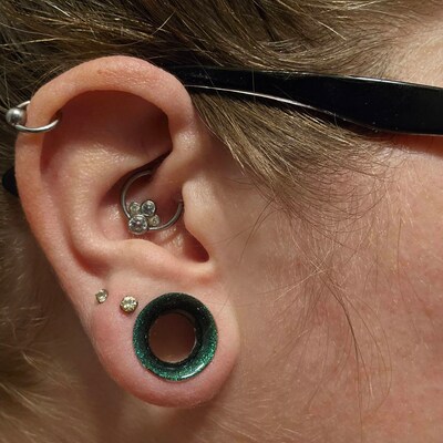 Malachite Alien Skinz Dark Phthalo Green Emerald Silicone Ear Plugs ...