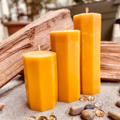 Octagon Pillar Candle Molds, Metal Candle Making Molds, Pillar Candle ...