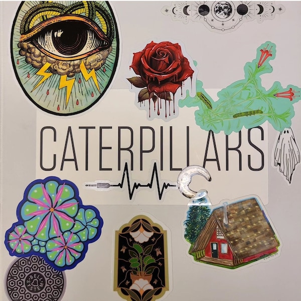 Moon Phases Celestial Sticker - Clear Lunar Cycle Sticker - Transparent ...