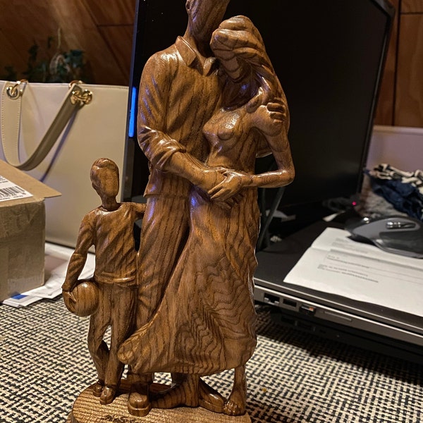 Personalized Sculpture, Kissing Figurines, Anniversary Gift for Wife ...