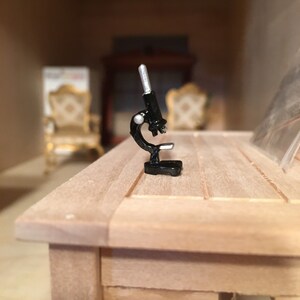 Dollhouse Miniature Microscope Miniature Laboratory Tiny - Etsy