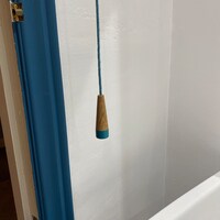 Contemporary Bead Light Pull With Coloured Cord - Etsy UK