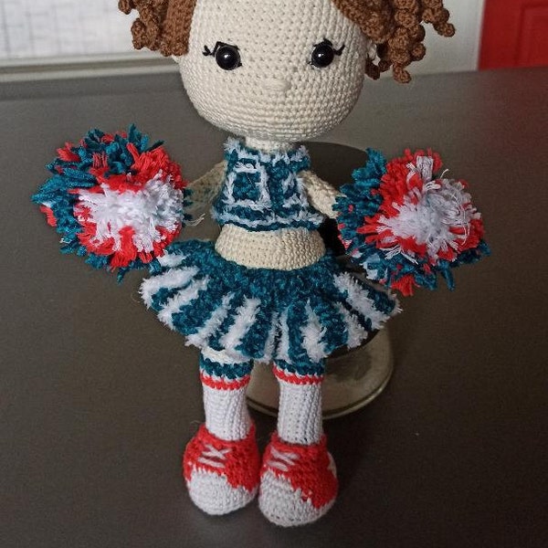 Сrochet Amigurumi Pattern Basketball Player Doll and Сheerleader Doll ...