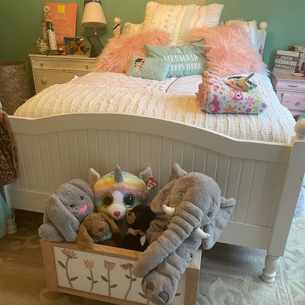 Handmade Wildflower Toy Chest: Baltic Birch, Natural Oak Nursery ...