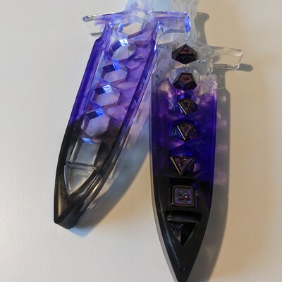 Amethyst Resin Dagger Decorative Dagger Amethyst Chips Pagan Wand Altar ...