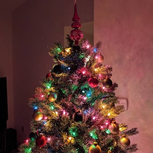 Purple Tree Topper Glass Christmas Tree Decoration Twist - Etsy