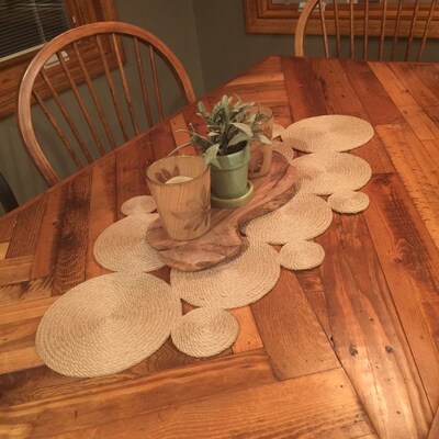 Farmhouse Rope Table Runner Farmhouse Decor Rustic Table - Etsy