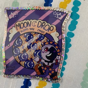 Sundrop & Moondrop Candy Stickers Candy Bags Security Breach Glitter ...