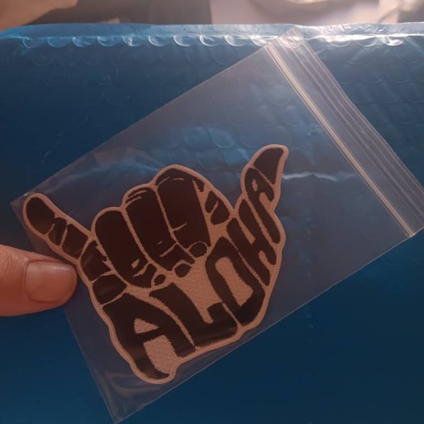 Hang Ten Aloha Sign Embroidered Iron on Patch 4" X 4" - Etsy
