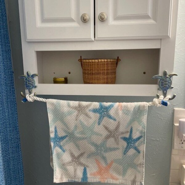 Anchor Towel Rack Ombre Effect, Anchor Hooks, Anchor Decor, Coat Hook ...