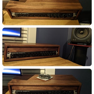 2U Rack WHITE Color Desktop Rack Walnut Wood Metal | Etsy